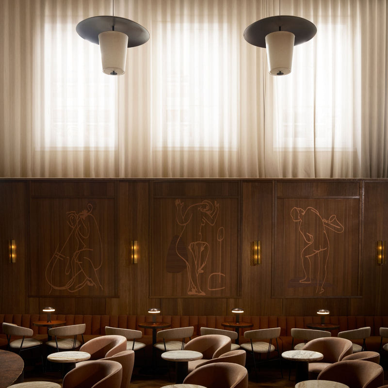 RYFF Wall 400 wall lamp | Black and brass | LYFA